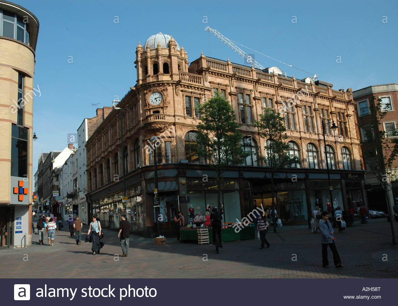 Nottingham Shopping Street Stock Photos & Nottingham Shopping Street ...