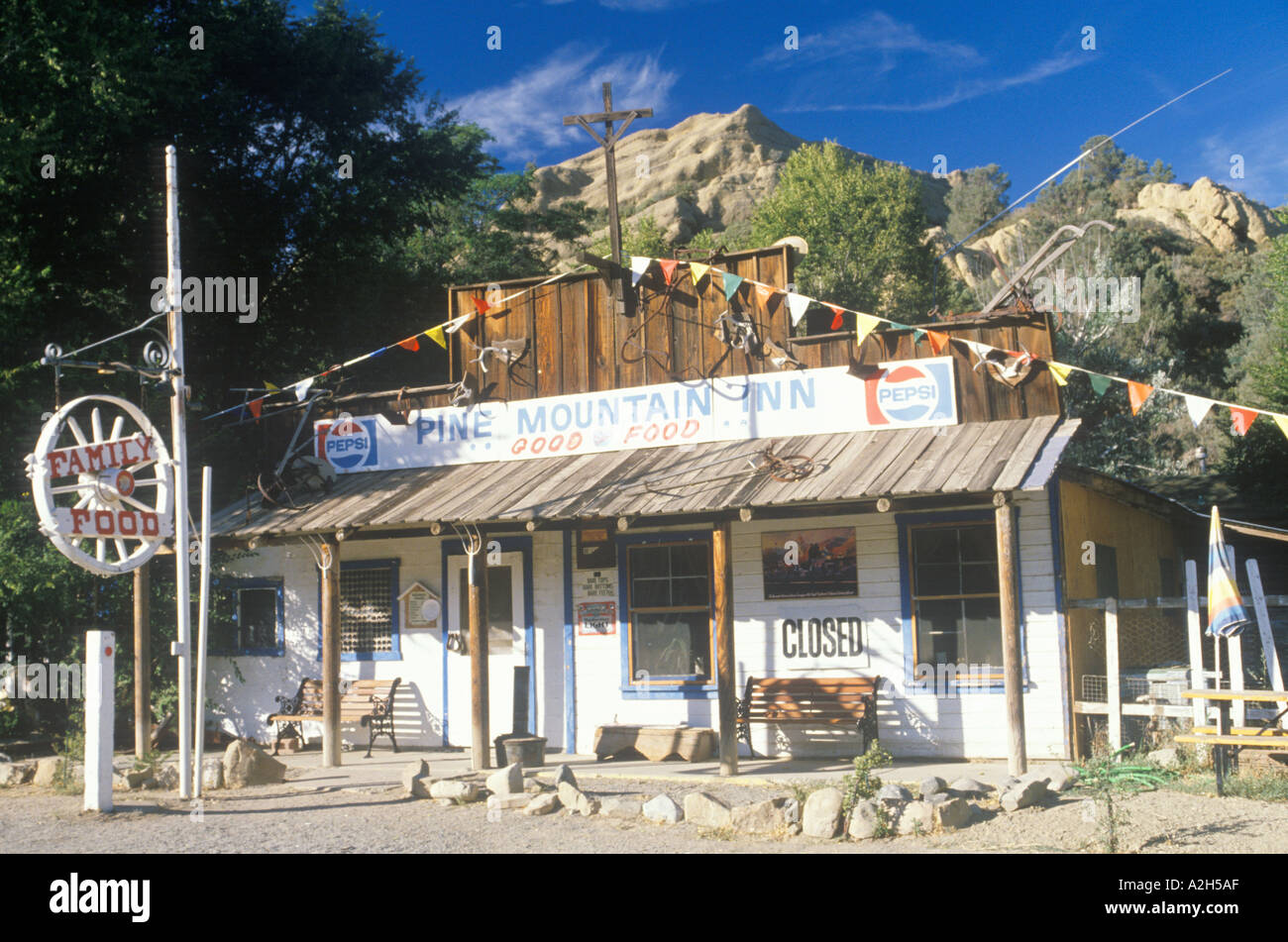 Roadside grocery store on Route 34 Central California 2002 Stock Photo ...