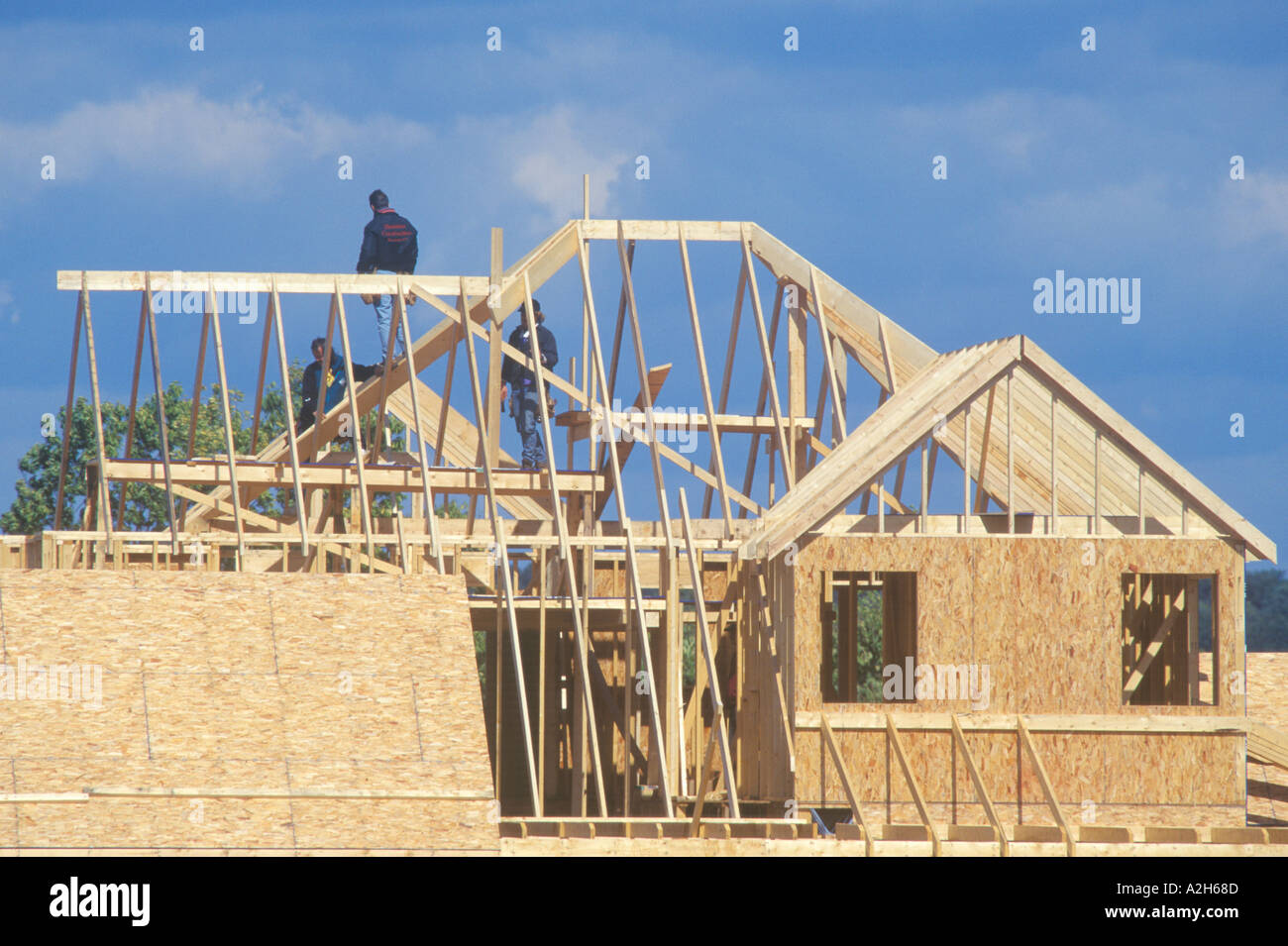 New housing construction West Virginia 2002 Stock Photo - Alamy
