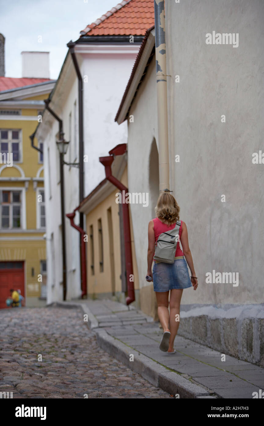 Upper old town Tallinn Estonia model released 475 478 Stock Photo - Alamy