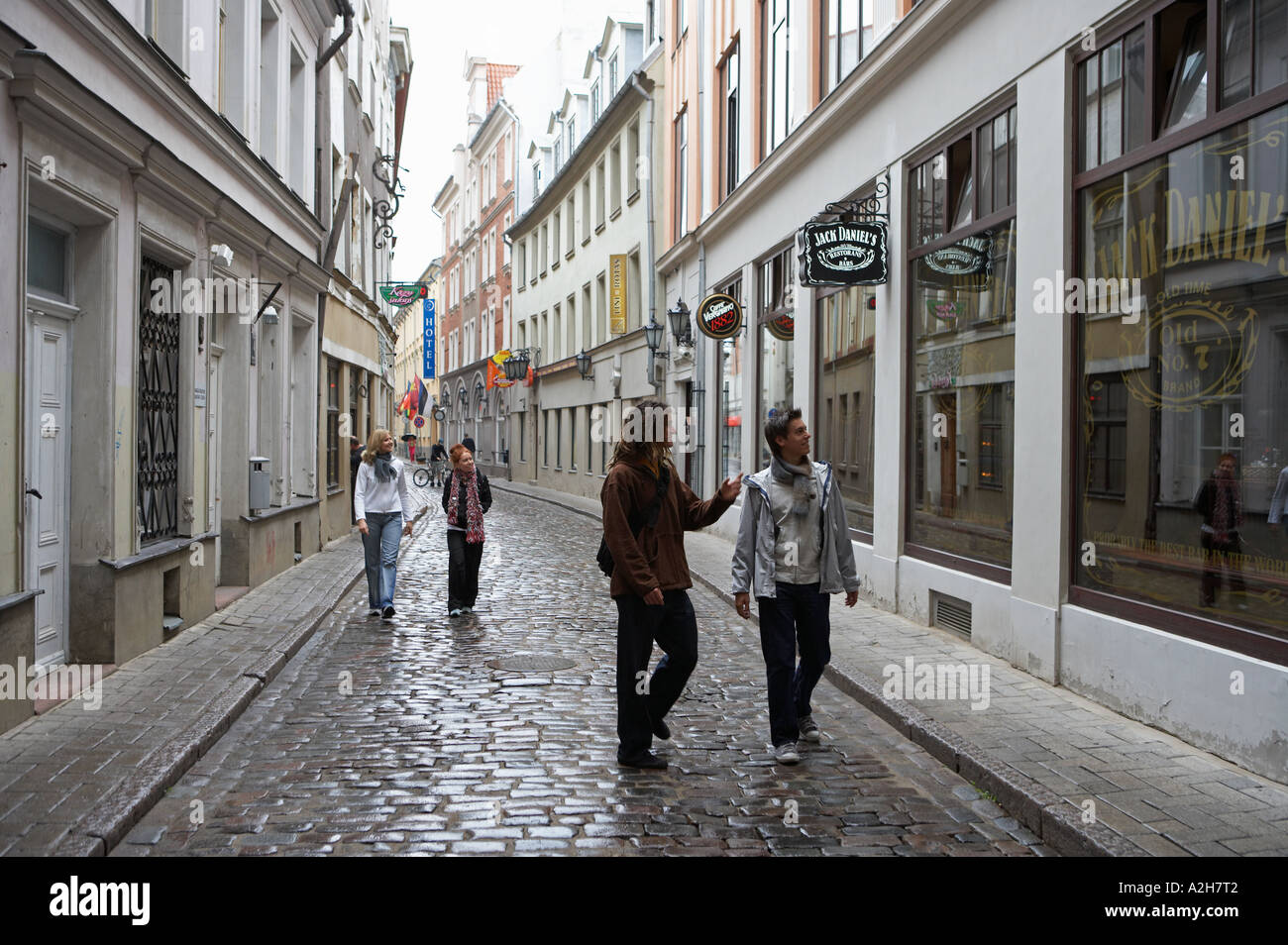 Old Town Riga Latvia model released 475 478 Stock Photo - Alamy
