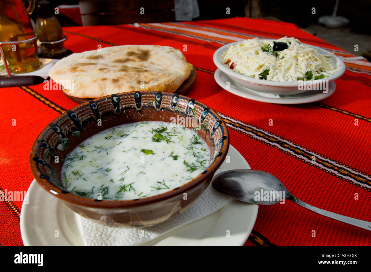 Shopska salad and tarator hi-res stock photography and images - Alamy