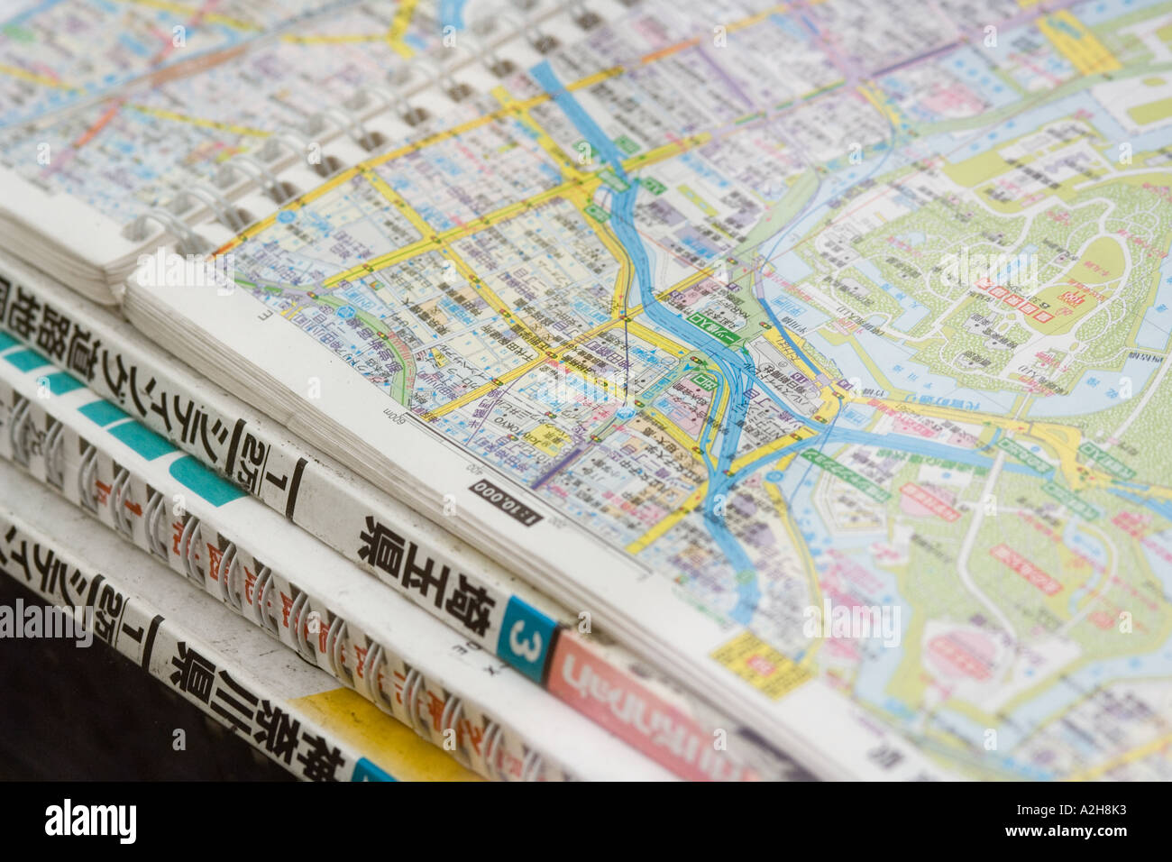 Japan, Tokyo, Maps of Tokyo Stock Photo - Alamy