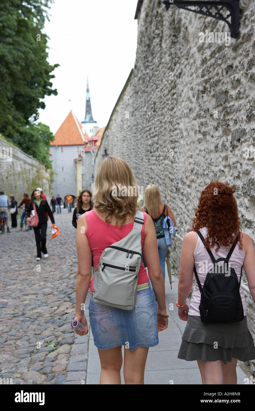 Lower old town Tallinn Estonia model released 475 478 Stock Photo - Alamy