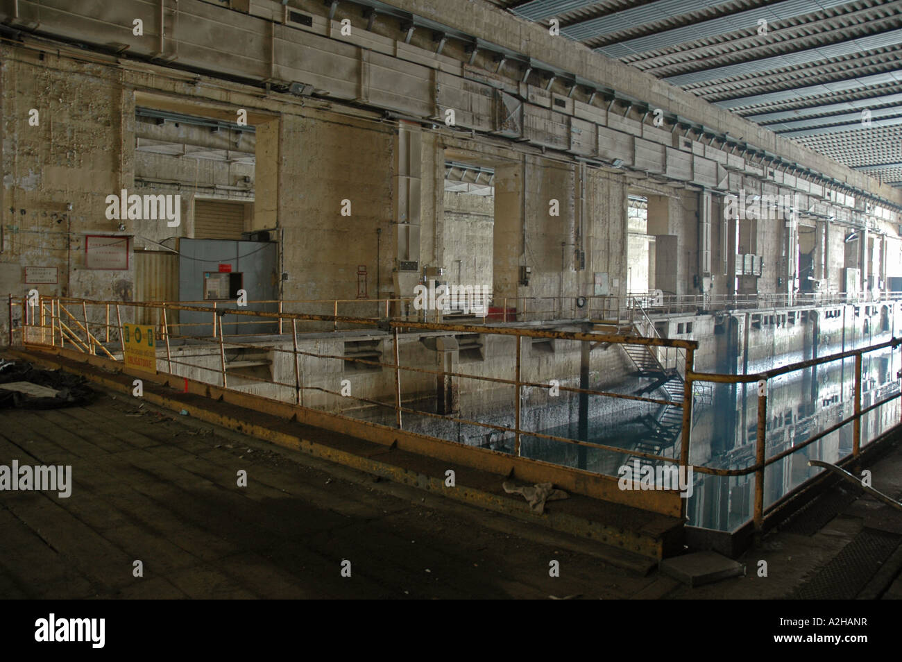 Submarine base of Kerman K3 Lorient harbour Morbihan Bretagne France ...