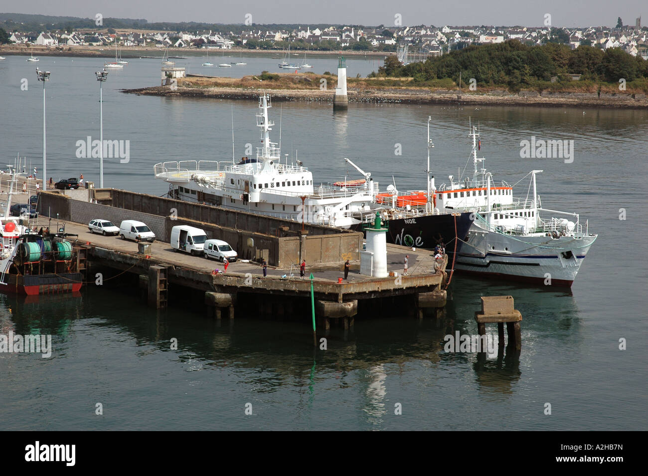 Lorient Fishing harbour, Morbihan, Bretagne, Brittany France Stock ...