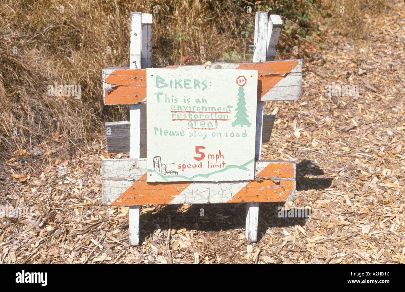 Sign warning environmental sensitive area hi-res stock photography and ...