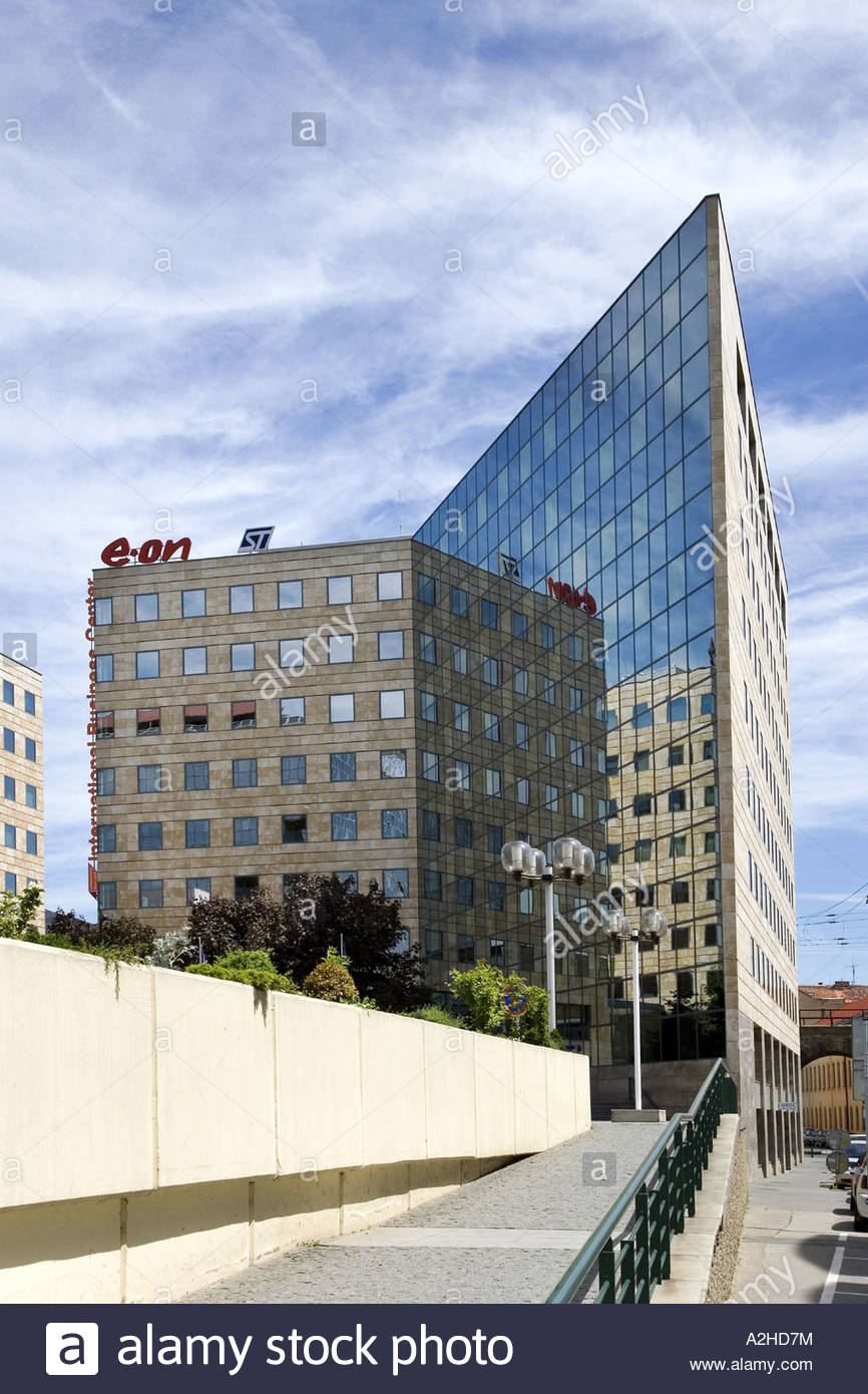 Prague Modern Office Houses Stock Photos & Prague Modern Office Houses ...