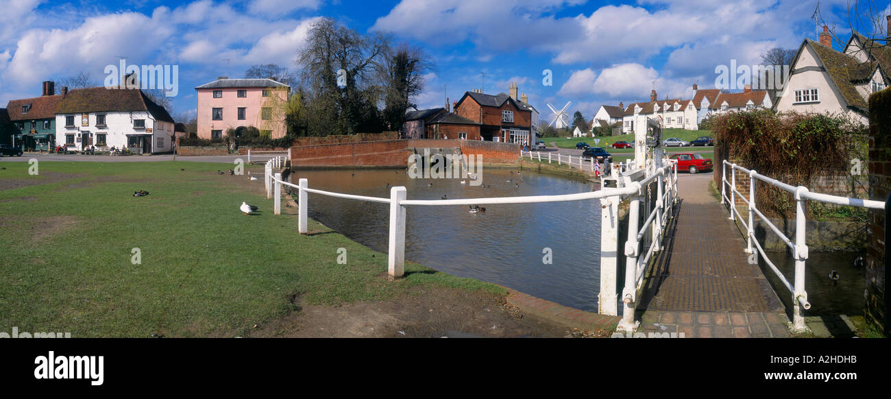 Finchingfield village duck pond essex hi-res stock photography and ...