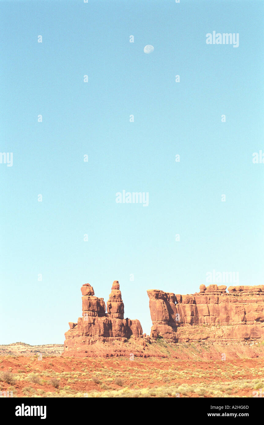 Mesas and Buttes Valley of the Gods Utah Stock Photo - Alamy