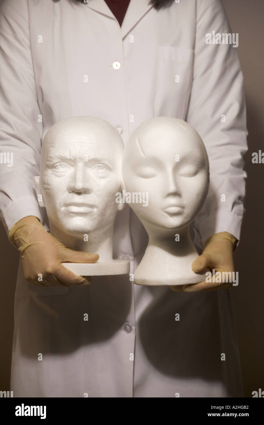 3453 Two heads Stock Photo - Alamy