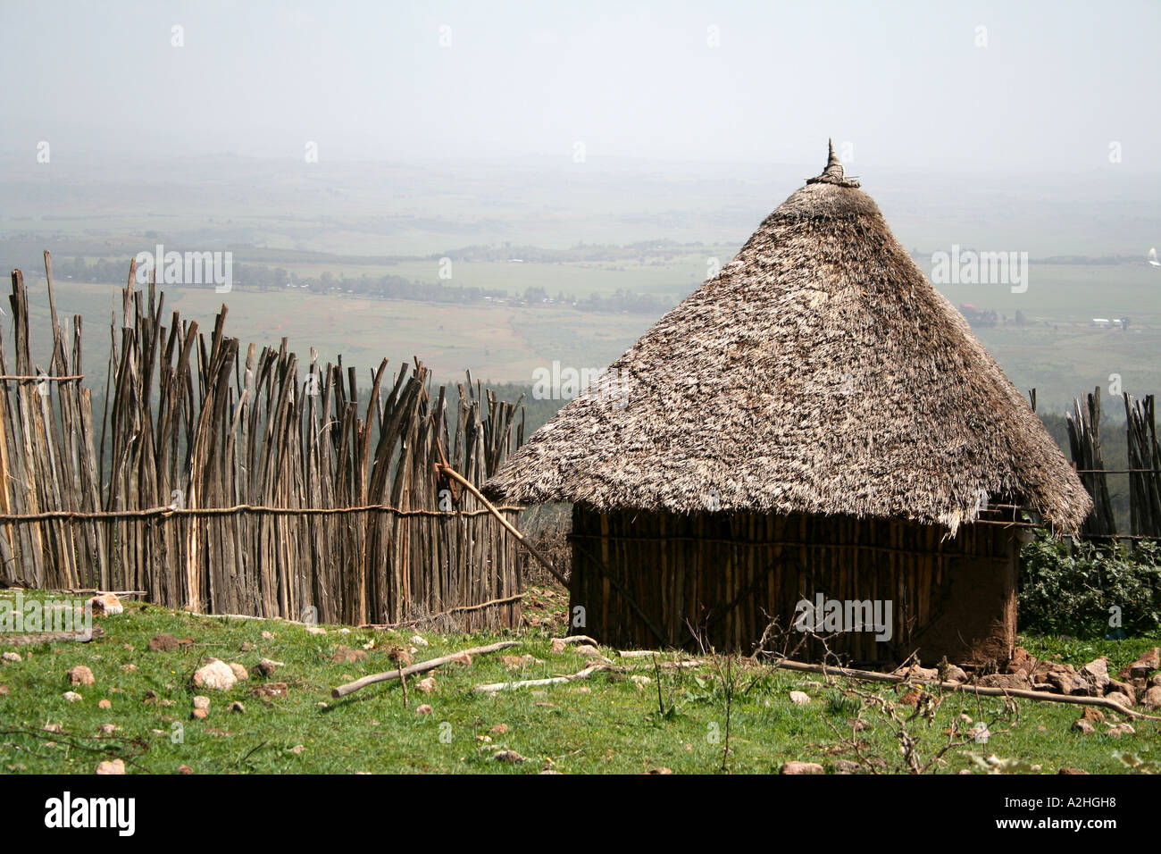 Thatched hut, outside Addis Ababa, Ethiopia Stock Photo - Alamy