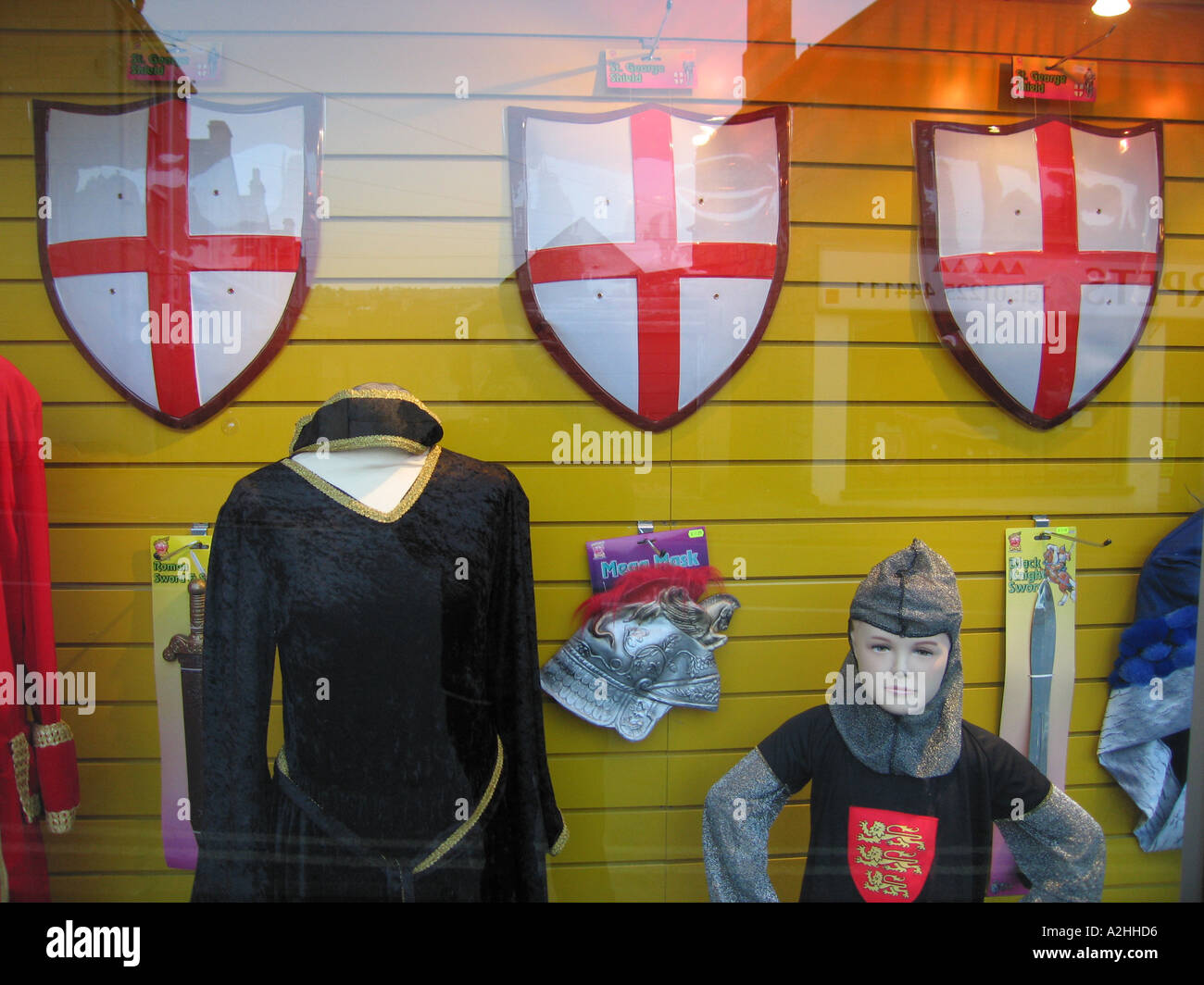 st georges flag shop front bath u k Stock Photo - Alamy