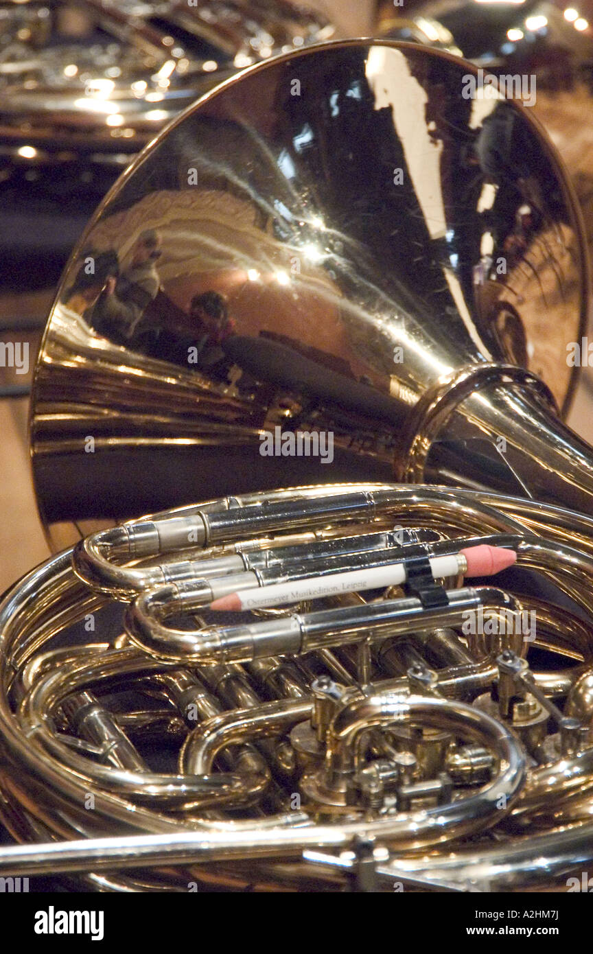 Hunting horn musical instruments hi-res stock photography and images ...