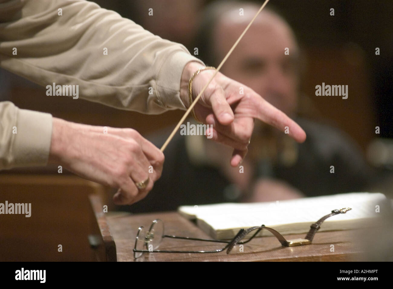 Conductor s Hands Stock Photo - Alamy