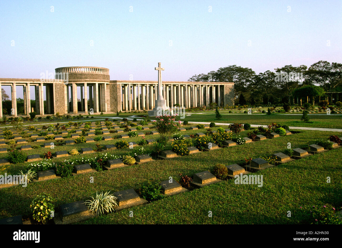 Myanmar Burma Htaukkyan Second World War Allied War Cemetery Stock ...