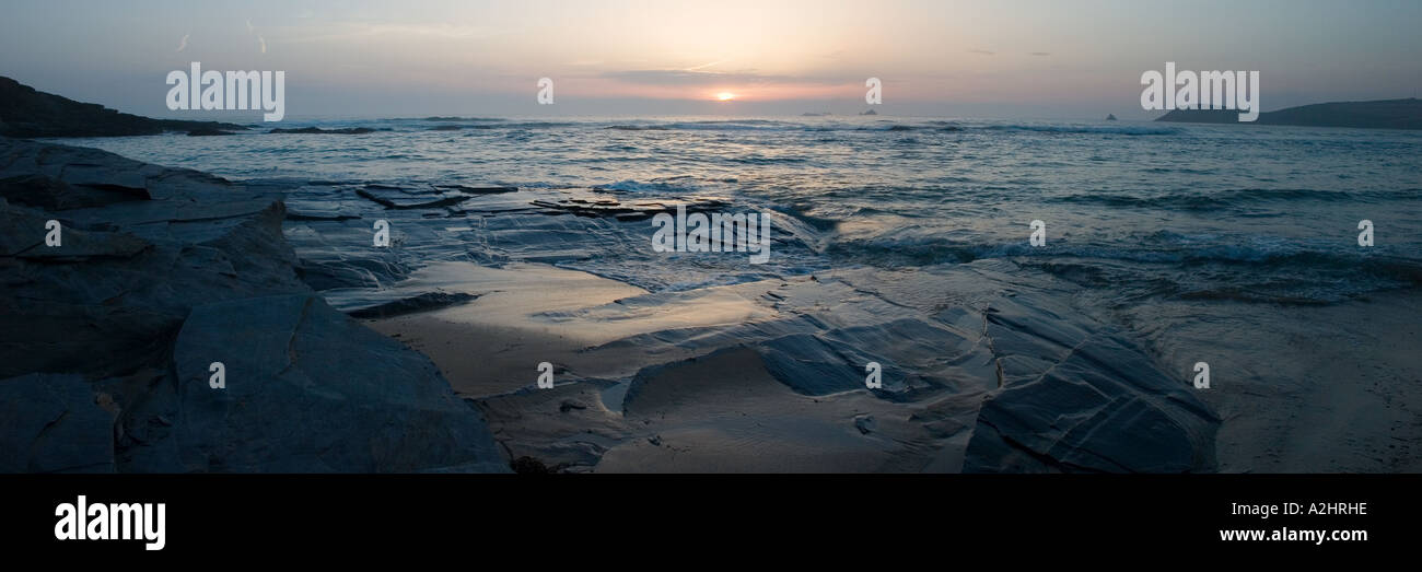 Constantine bay at sunset Stock Photo - Alamy