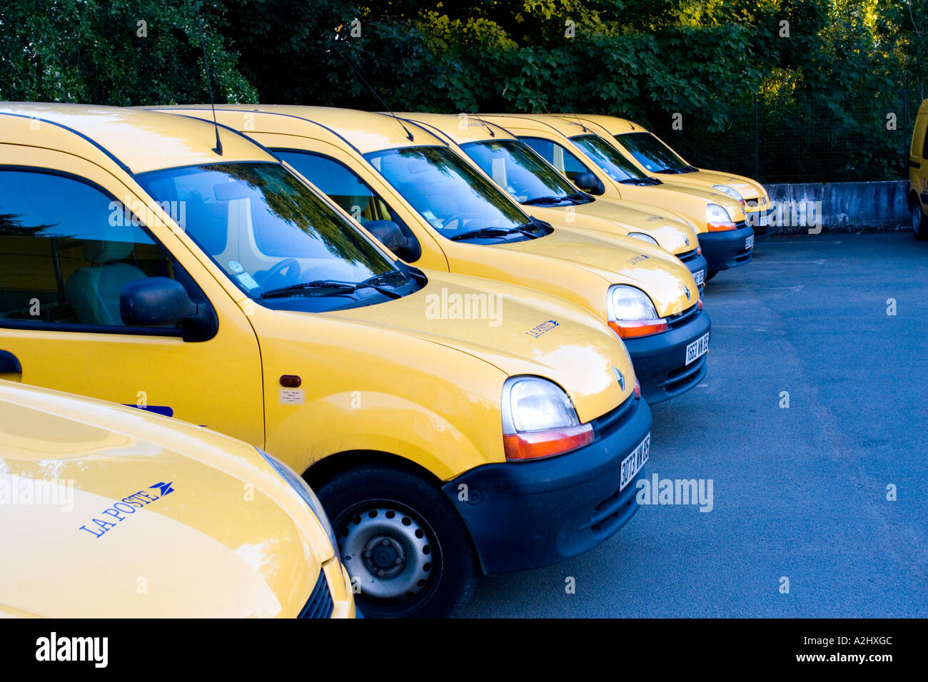 French postal vehicles Stock Photo - Alamy