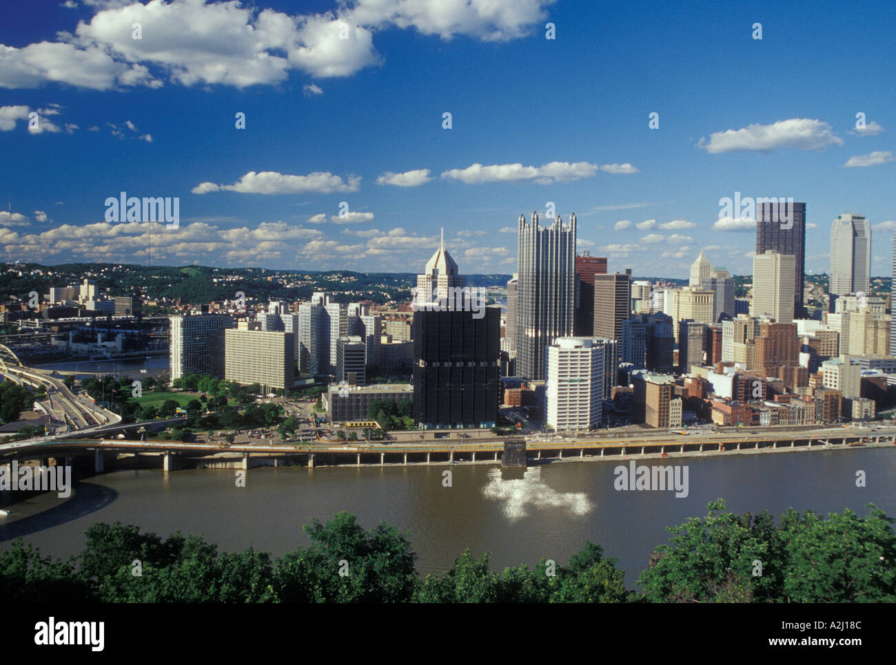 Panorama downtown pittsburgh monongahela hi-res stock photography and ...