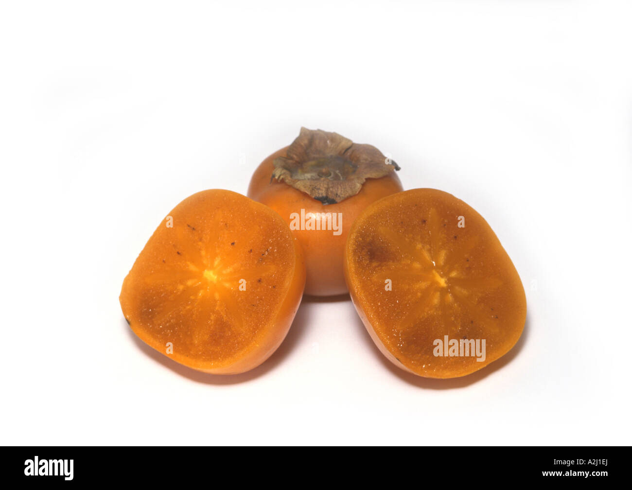 Kaki Sharon Fruit Stock Photo - Alamy