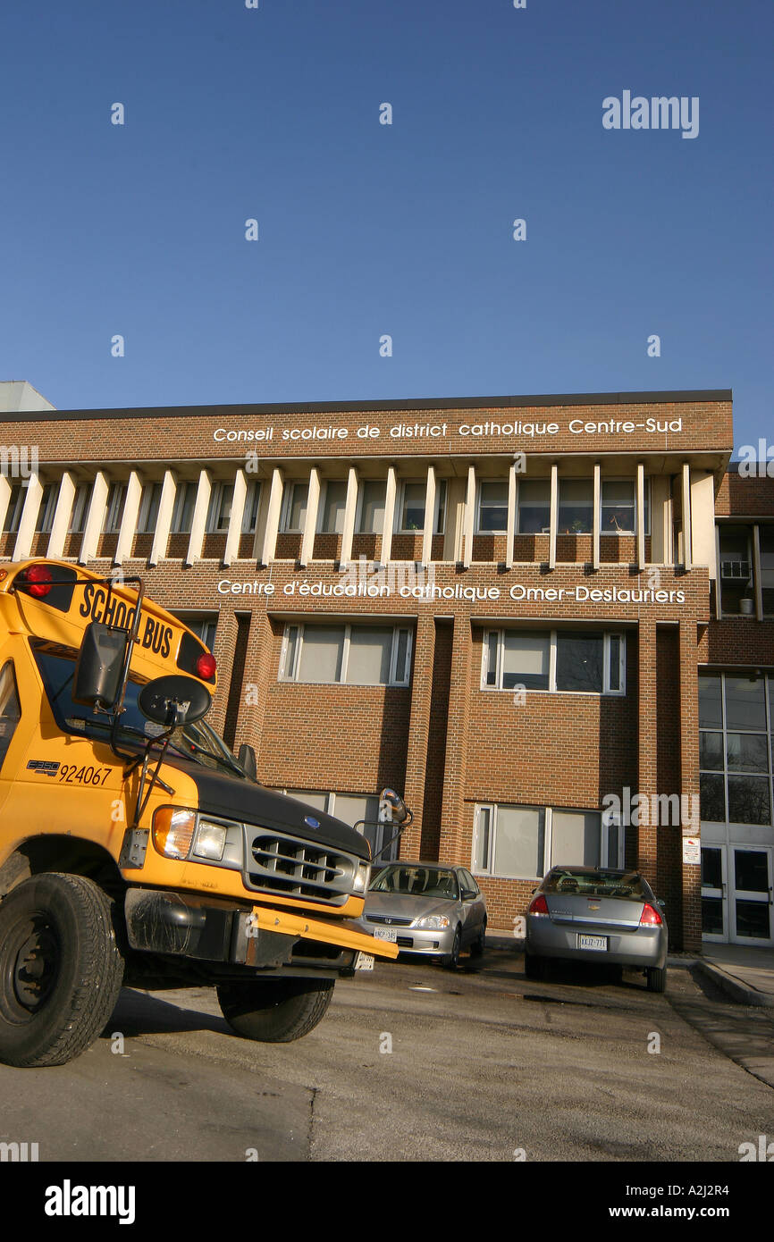 Secondary school in Toronto, Ontario - Canada Stock Photo - Alamy