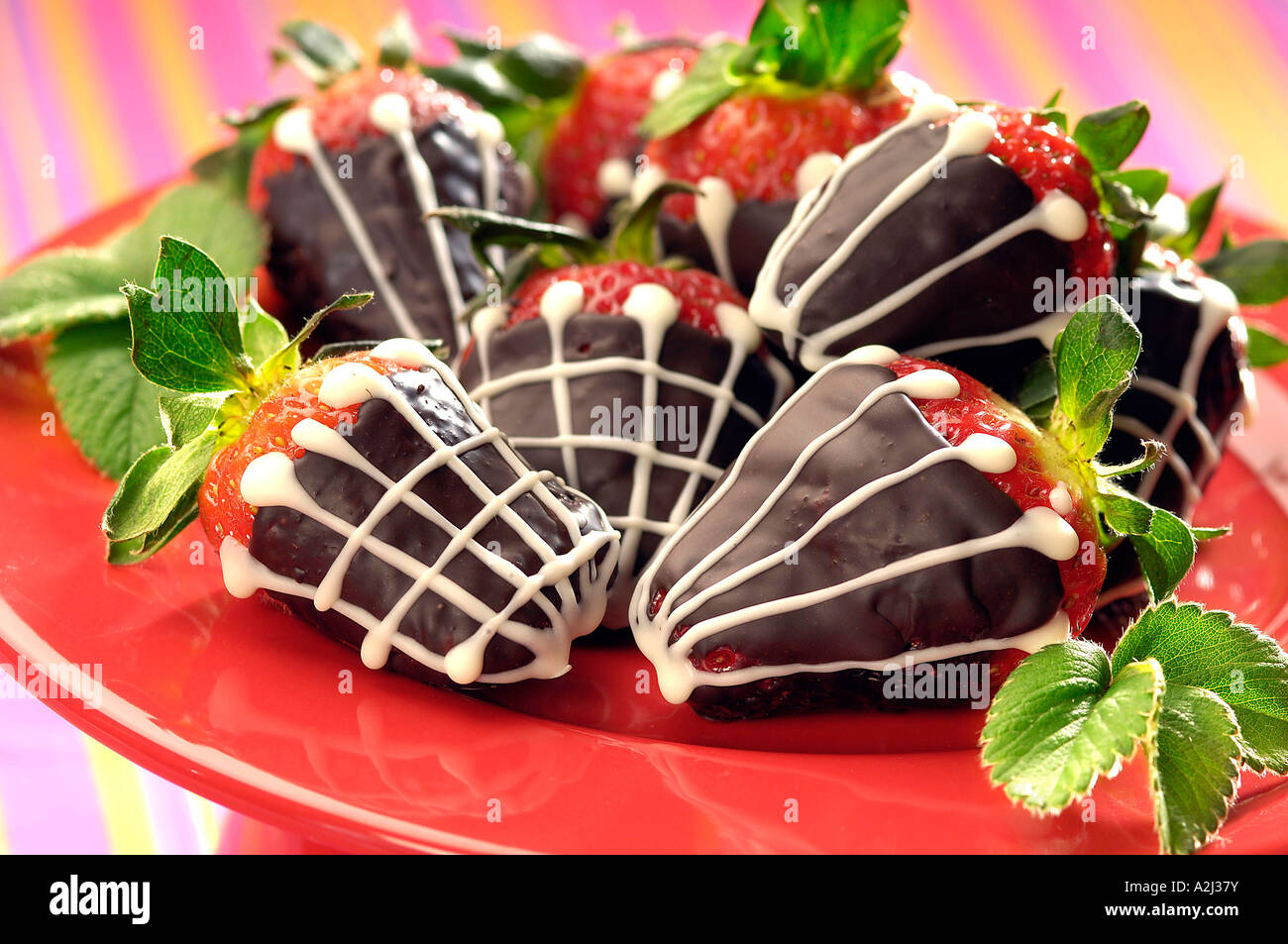 Strawberries in Chocolate Stock Photo - Alamy