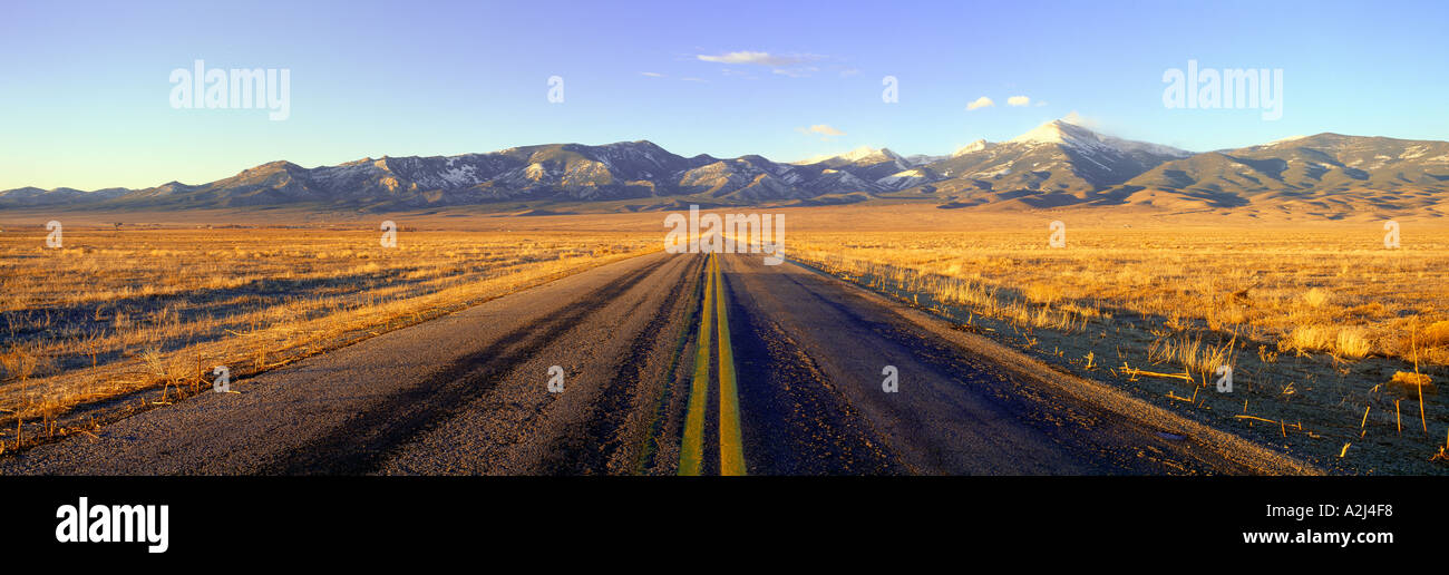 Route 50 Road to Great Basin National Park Nevada Stock Photo - Alamy
