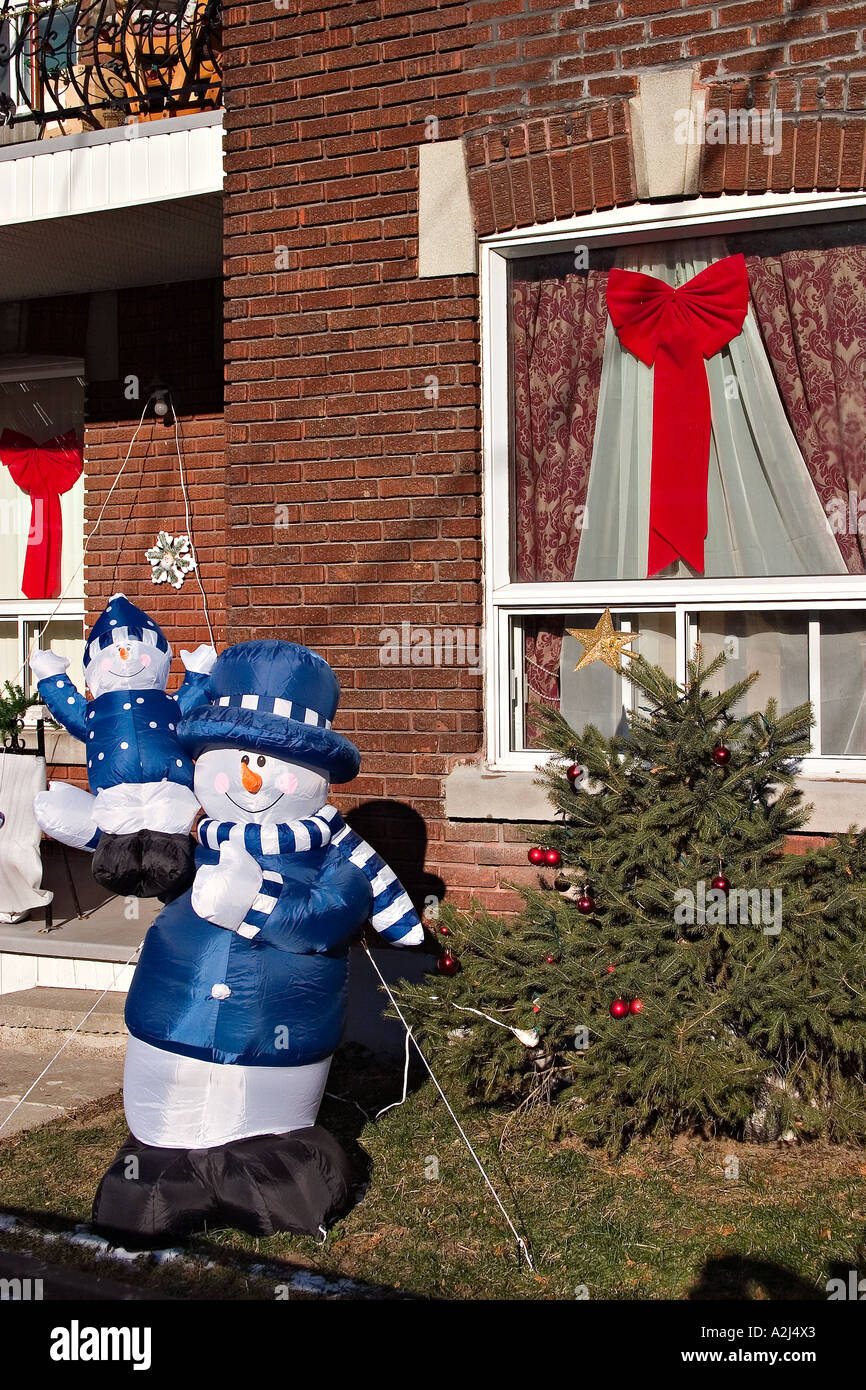 Snowman, Montreal Quebec - Canada Stock Photo - Alamy