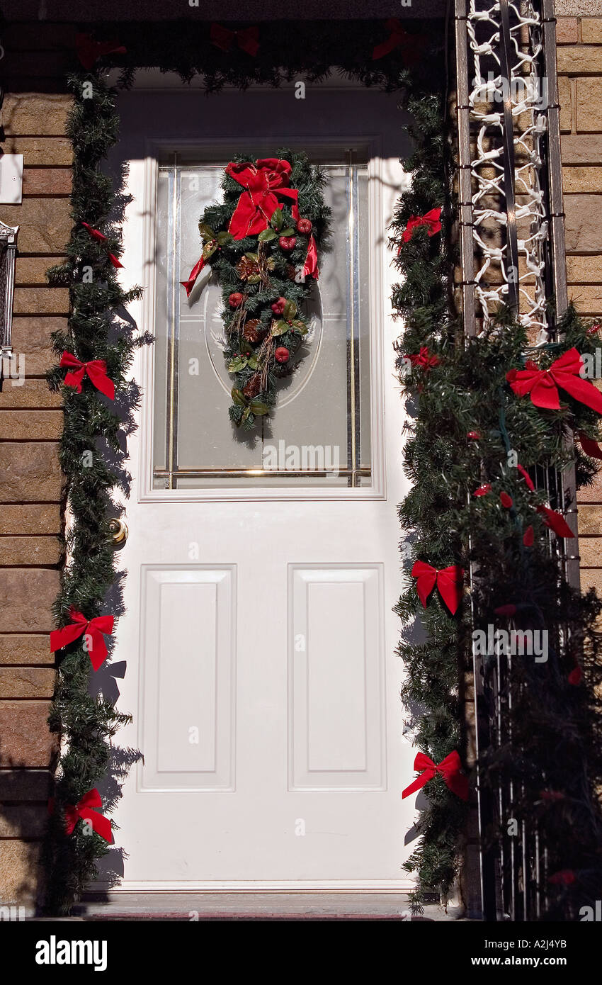 Canadian door / entrance, Quebec - Canada Stock Photo - Alamy