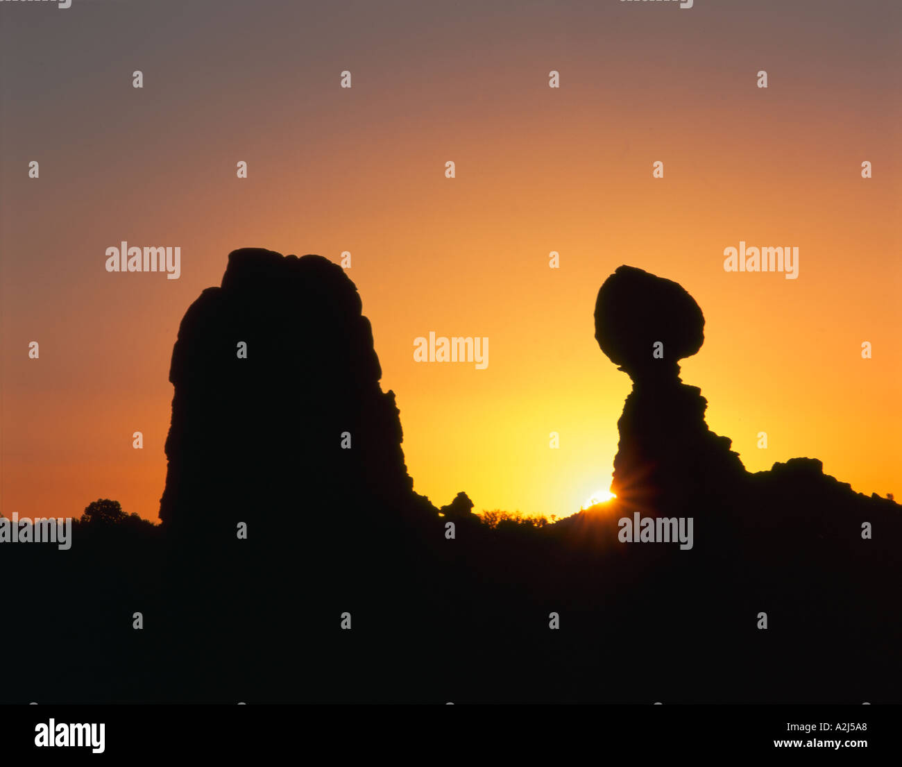 Balanced Rock Marble Canyon Sunrise Arizona Stock Photo - Alamy