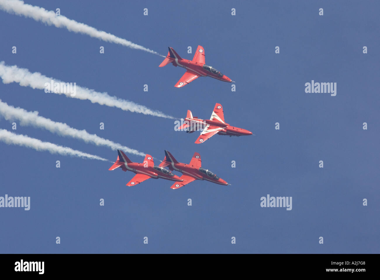 RAF Red Arrows aerobatic team Stock Photo - Alamy