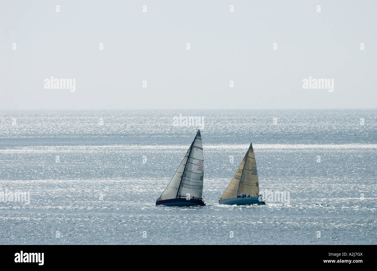 Two sailboats hi-res stock photography and images - Alamy
