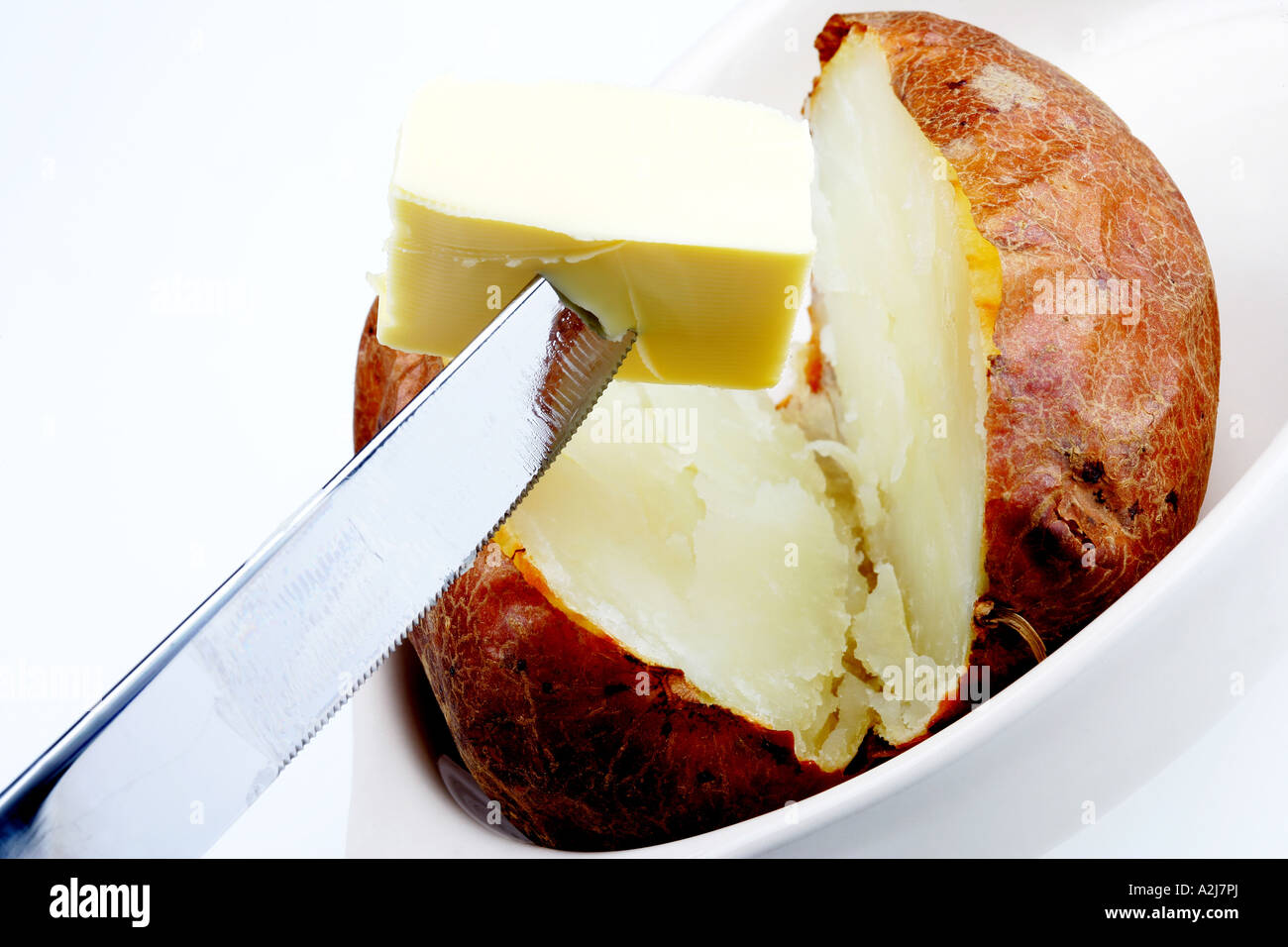 Jacket potato healthy lunch dinner plain hi-res stock photography and ...