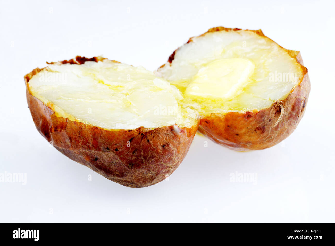 Jacket Potato with Butter Stock Photo - Alamy