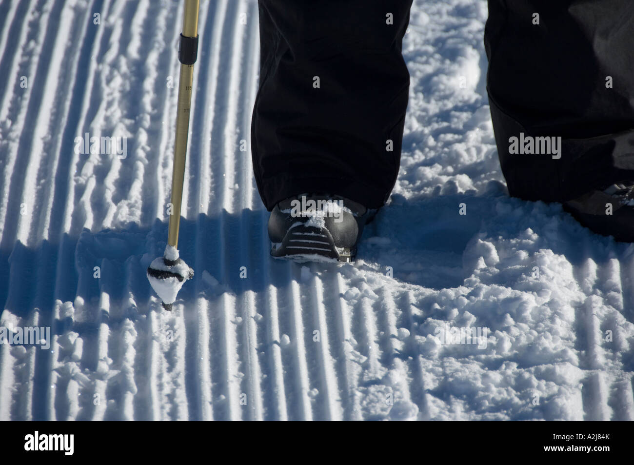 Ski closeup snow feet hi-res stock photography and images - Alamy