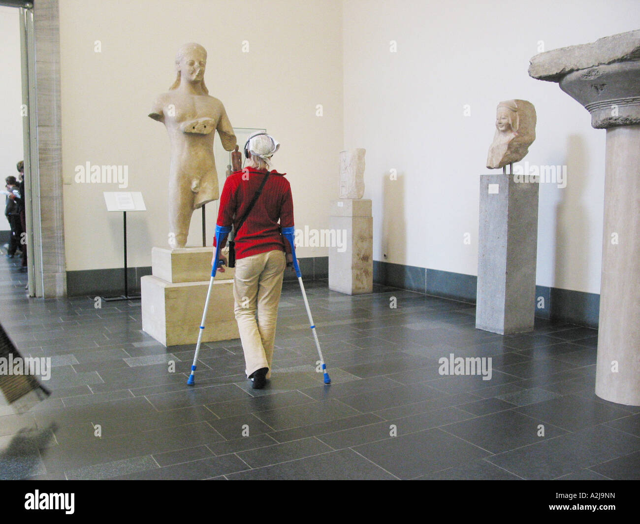 Contrast between Greek statue without arms and legs in Pergamon Museum ...