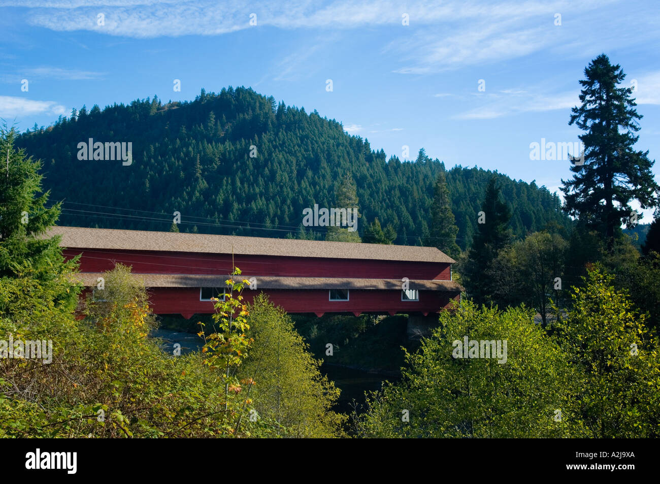 Office Creek Covered Bridge in community of Westfir Aufderheide ...