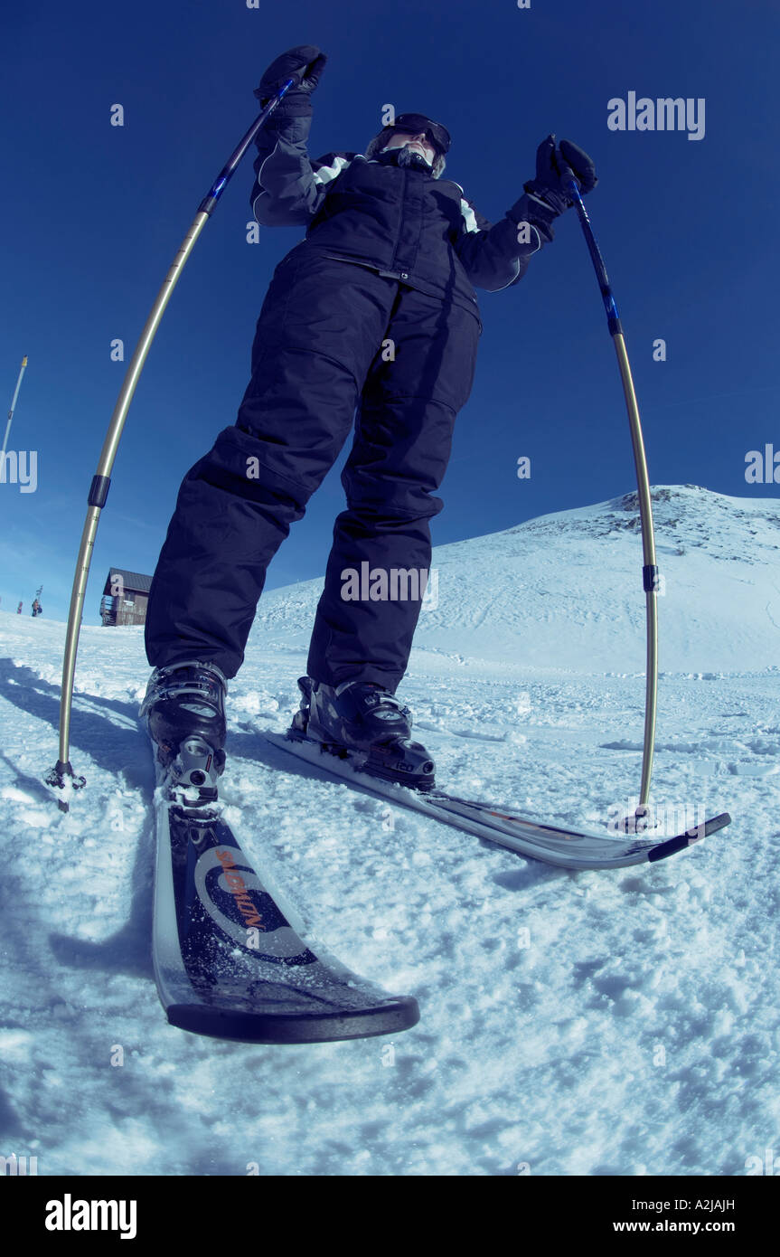 Snow level poles hi-res stock photography and images - Alamy