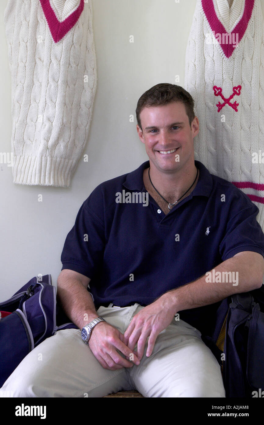 England and Middlesex Cricketer Andrew Strauss pictured at his old ...