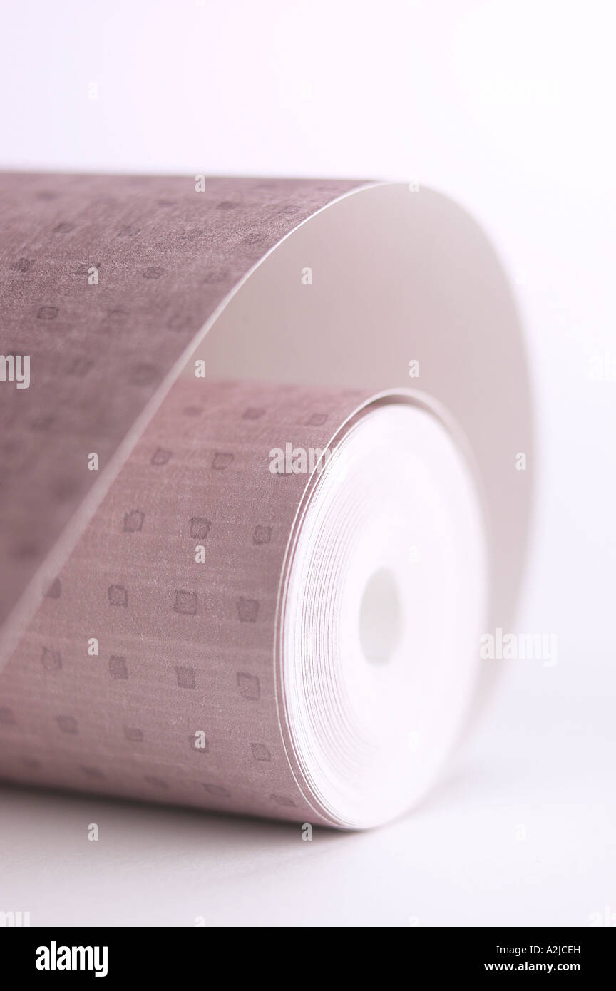roll of wallpaper Stock Photo - Alamy