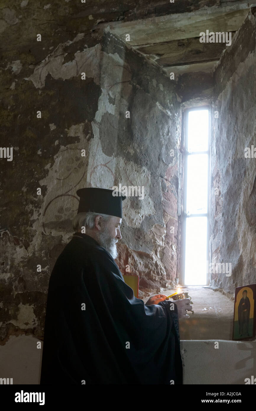 Father Stephen Maxfield pictured in the Greek Orthodox Church of the ...