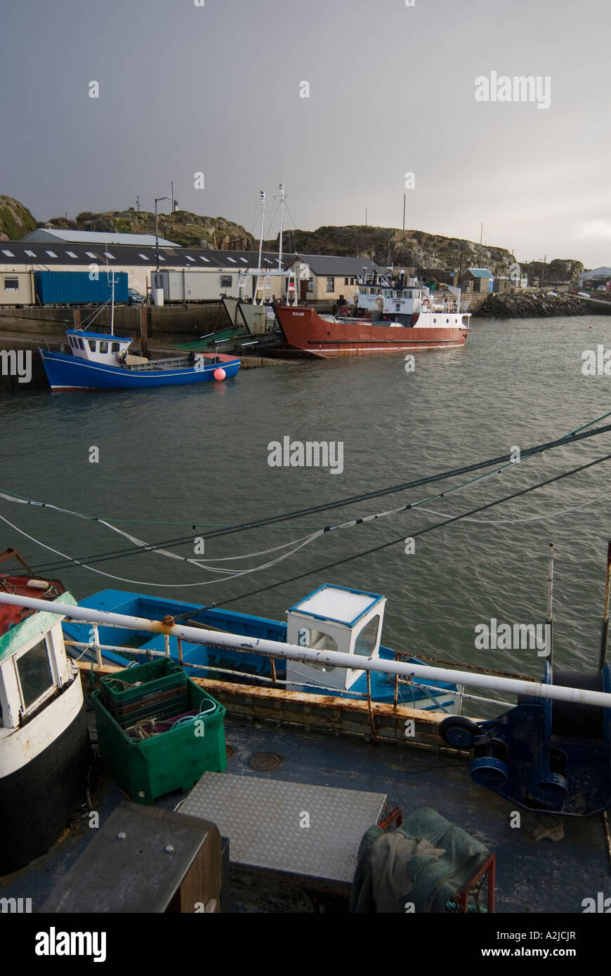 Burtonport County Donegal Ireland The harbour and Arranmore ferry Stock ...