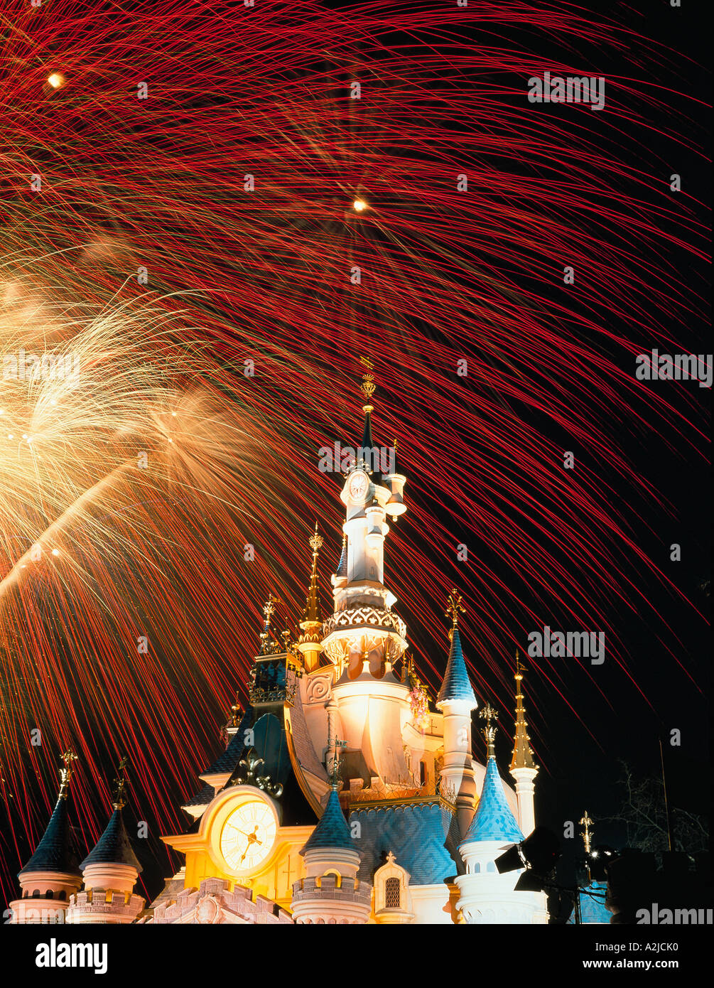 Euro Disney Castle Fireworks High Resolution Stock Photography and ...