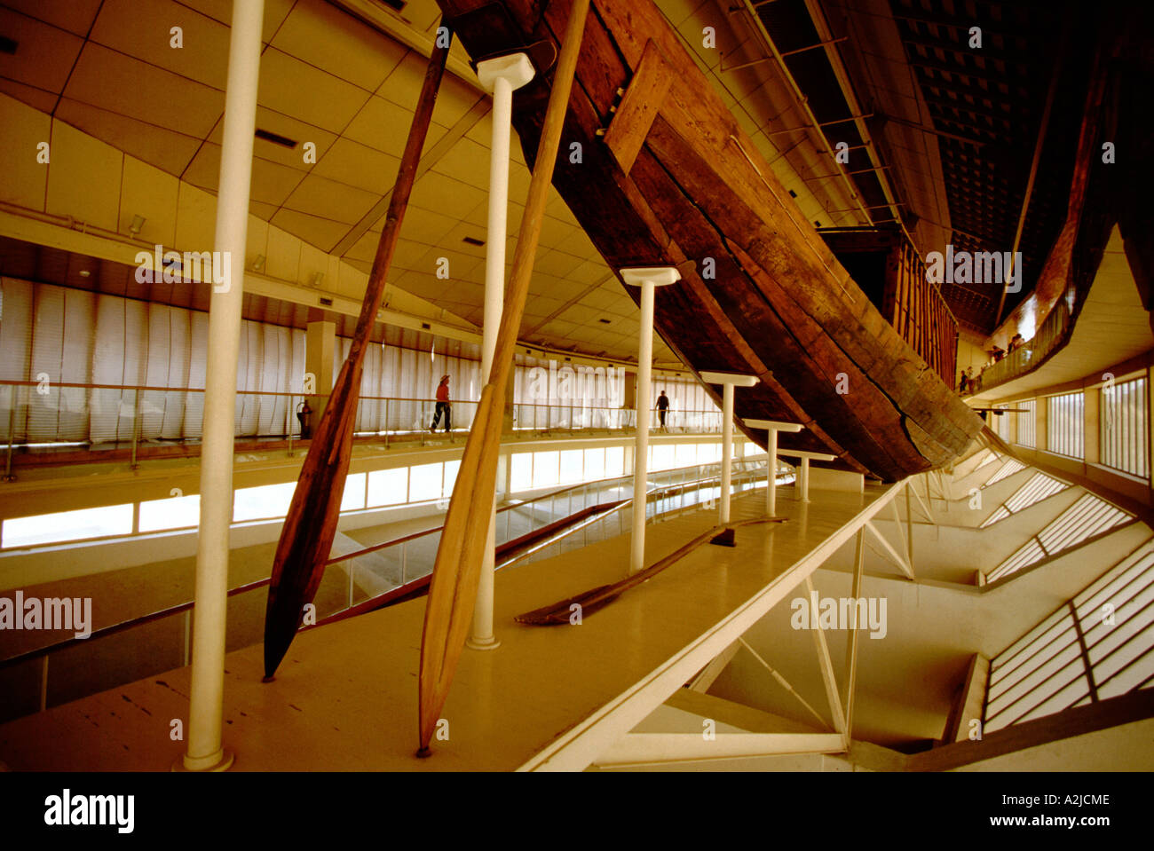 Africa - Egypt - Cairo - Solar Boat Museum - Funerary boat housed at ...
