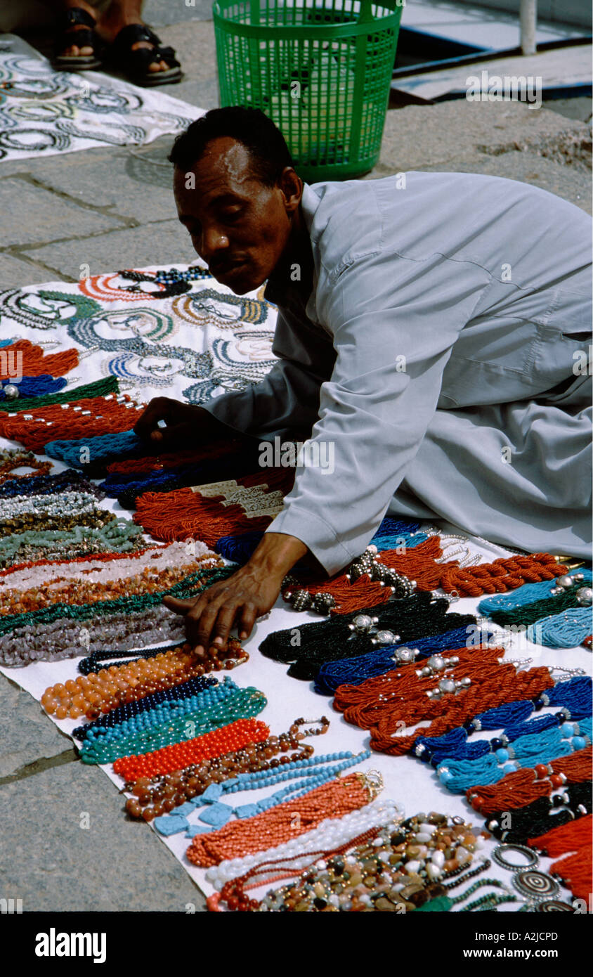 Africa - Egypt - Aswan - Lake Nasser - Nubian jewelry vendor at boat ...