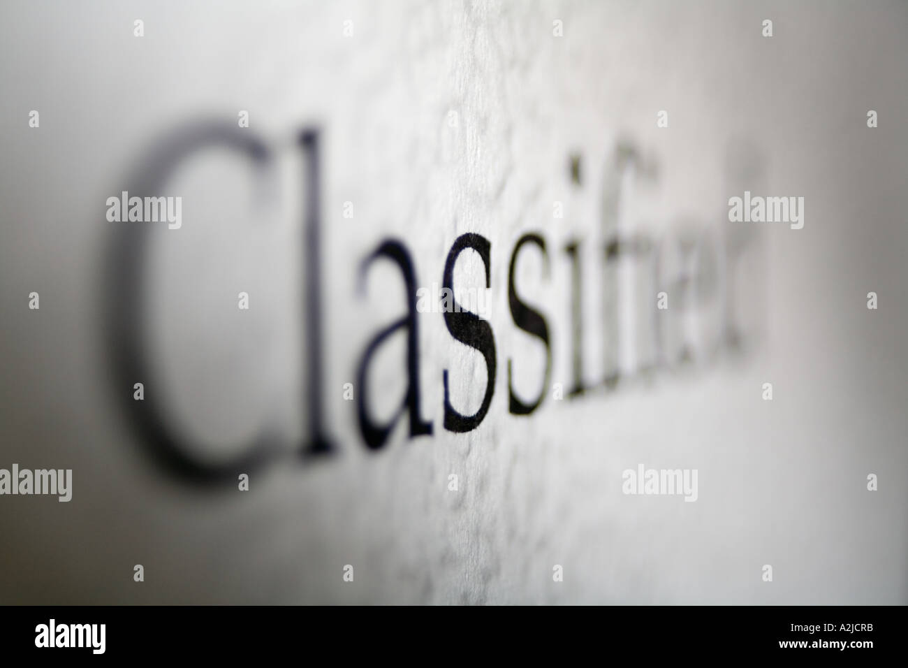 Classified word hi-res stock photography and images - Alamy