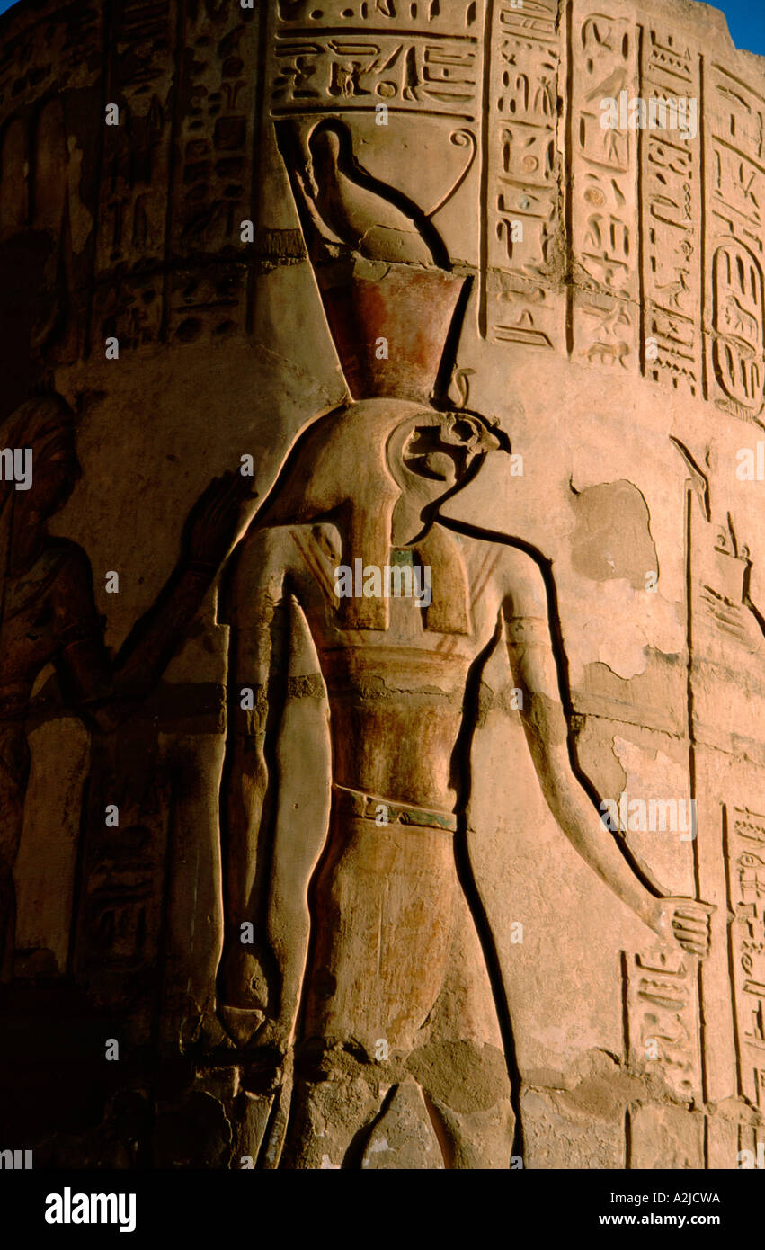 Africa, Egypt, Kom Ombo, Nile, ancient city of Pa-Sebek, Temple ...