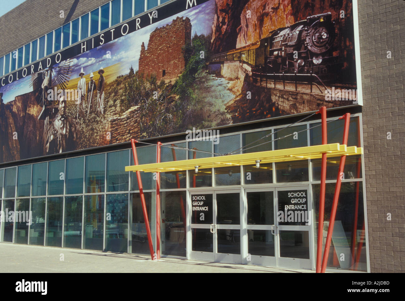 Colorado historical society and history museum mural hi-res stock ...