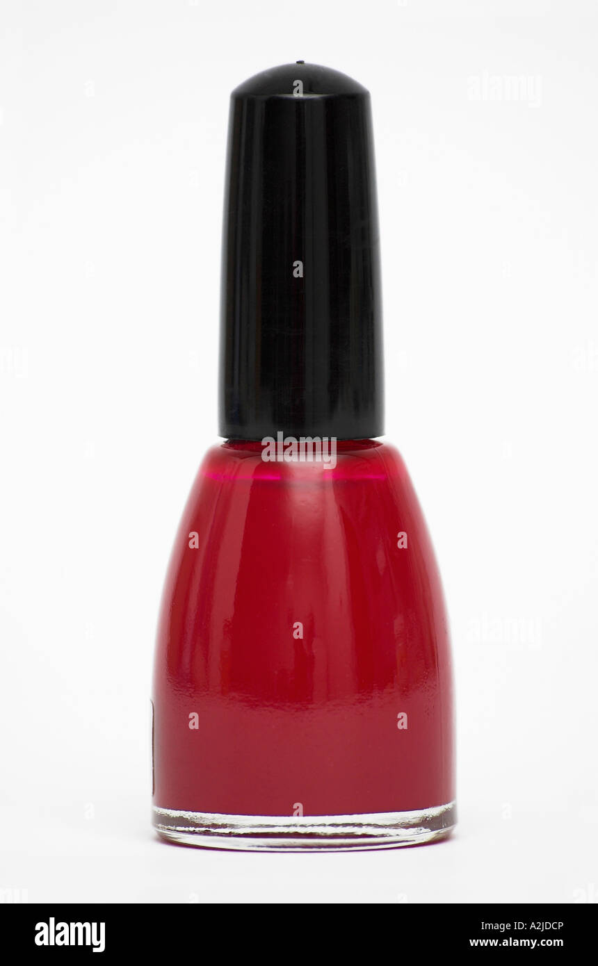 Red Nail Polish Stock Photo - Alamy