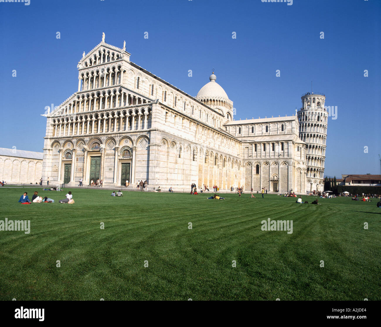 Italy Pisa Duomo Leaning Tower of Pisa Stock Photo - Alamy